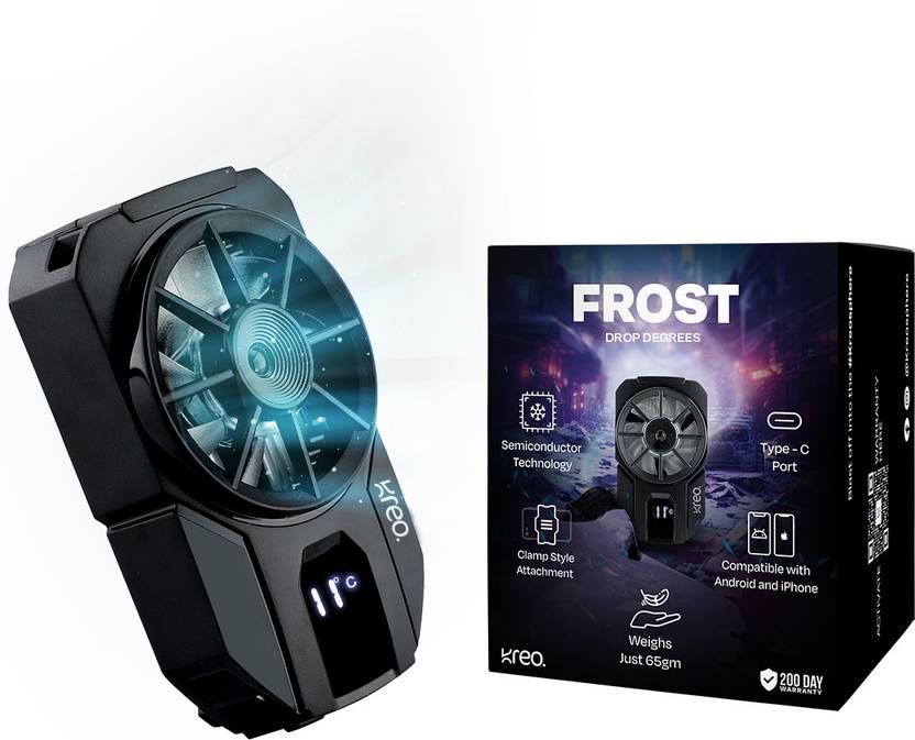Kreo Frost Mobile Cooler for Android/iOS Smartphones Gaming Accessory ...