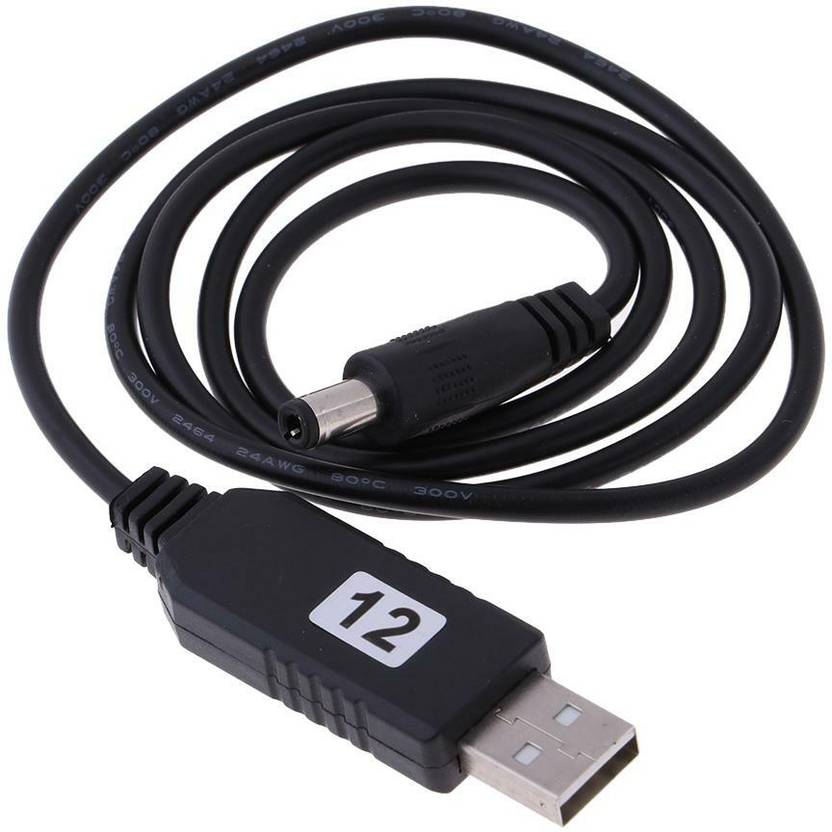 Calandis DC 5V to DC 12V USB Voltage Step Up Converter Cable with DC ...