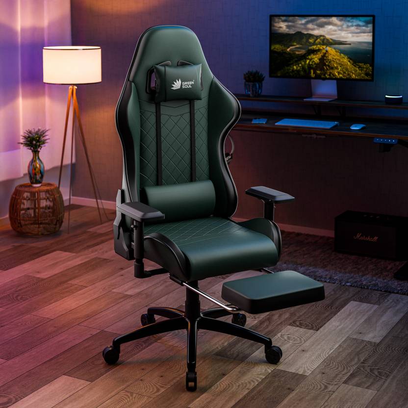 GREEN SOUL Ghost Gaming Chair |Gaming and WFH | 4D Armrest | 180 ...