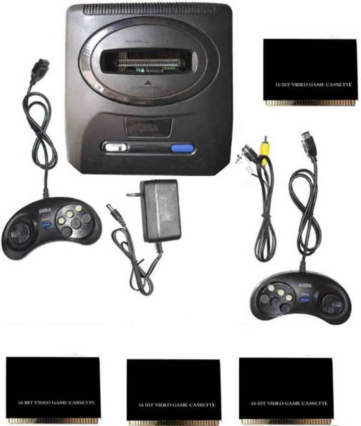 Ptcmart Tv Video Game Consolesega 16bit Extra 4 Cassettes And Inbuilt