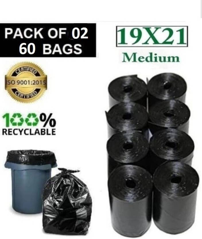 CartVallue Garbage Bag Medium 21 L Garbage Bag Pack Of 60 Price in ...