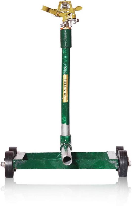 Fieldstar Impulse Brass Sprinkler with 4 Wheel Stand Garden Tool Kit ...