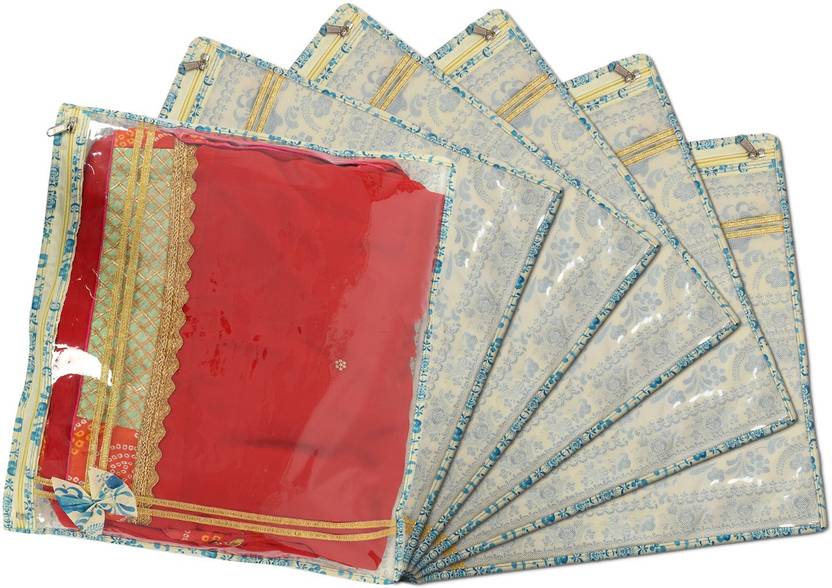Heart Home Saree Cover Floral Print Non-Woven Single Saree cover For ...