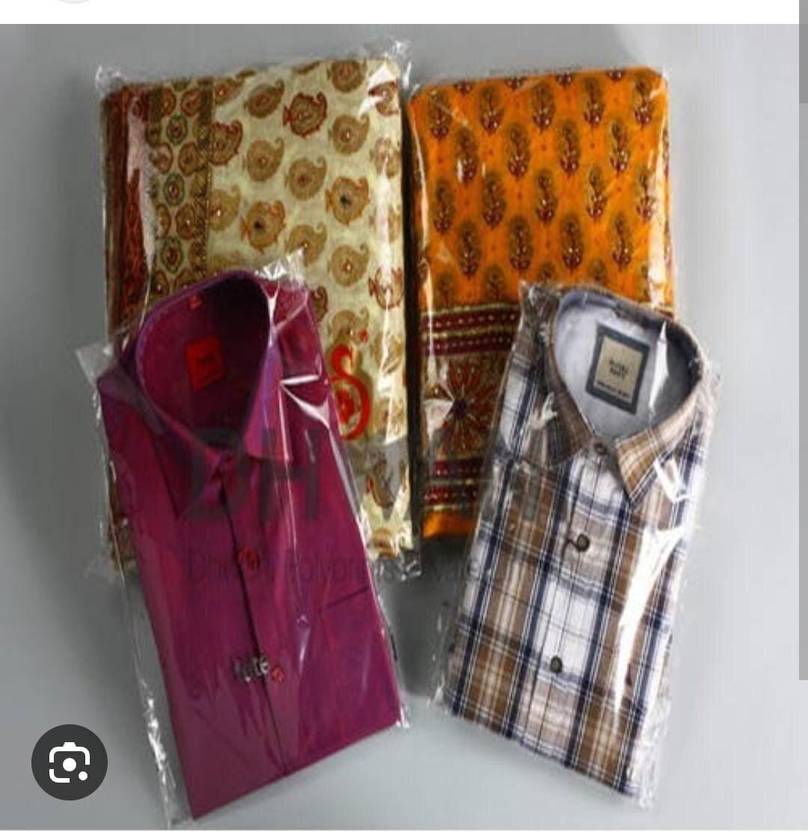 Raga Plus 14x18 (50Pcs) Reusable PP Polythene Bags for Clothes Packing ...