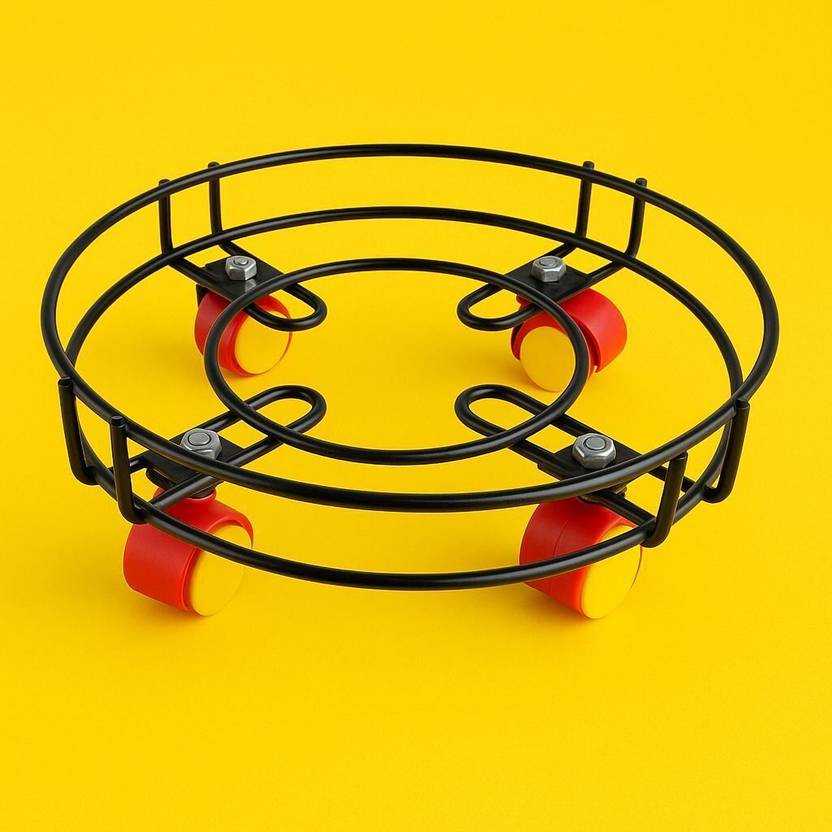 GLOCY Black Cylinder Trolley,Heavy Duty Gas Trolly-Lpg Cylinder Stand ...