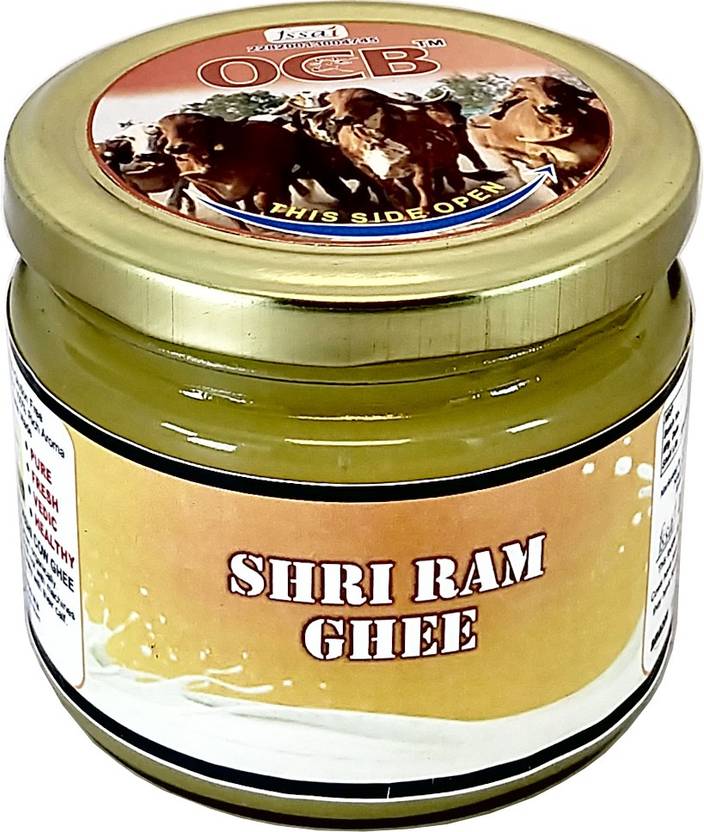 OCB SHRI RAM GHEE 100% Pure Indian Cow Made Ghee (Hand Made) Ghee 250 g Glass Bottle Price in ...