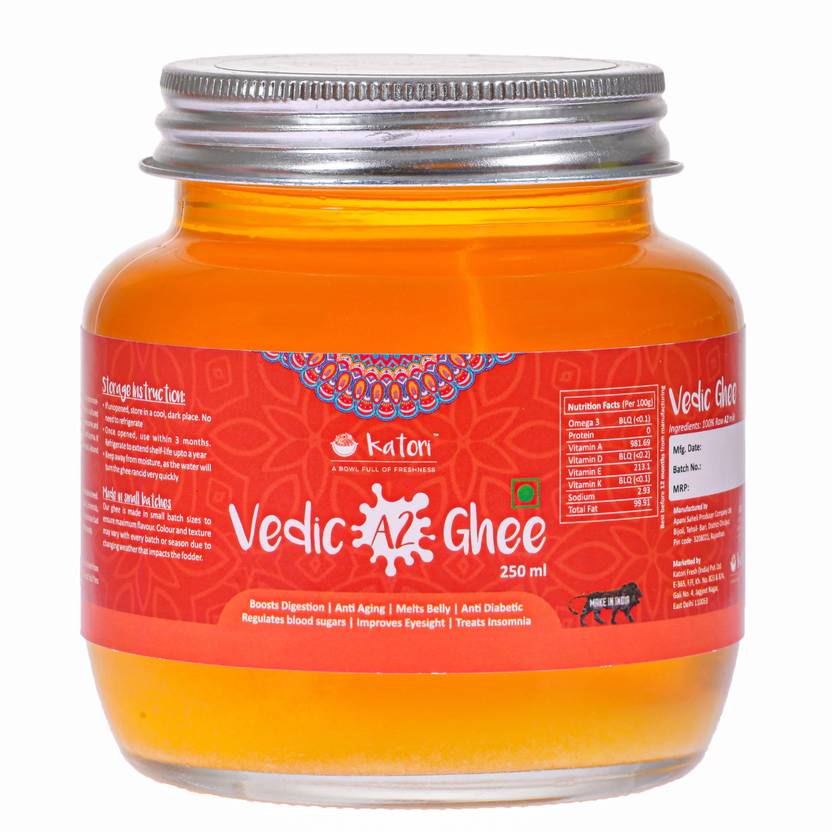 Katori Vedic Ghee Traditional Vedic Hand Churned Bilona Method 100% A2 ...