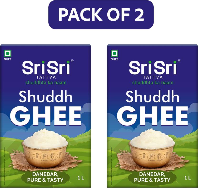 Sri Sri Tattva Shuddh Ghee - Danedar, Pure & Tasty, 1 L Tetrapack Price ...