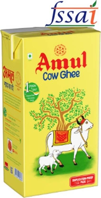 Amul Cow Ghee 500GM Pack of 1 Tetrapack Price in India - Buy Amul Cow ...