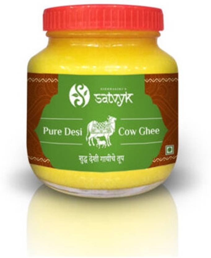 Satvyk Organic Desi Gir Cow Ghee Ghee 250 ml Glass Bottle Price in ...
