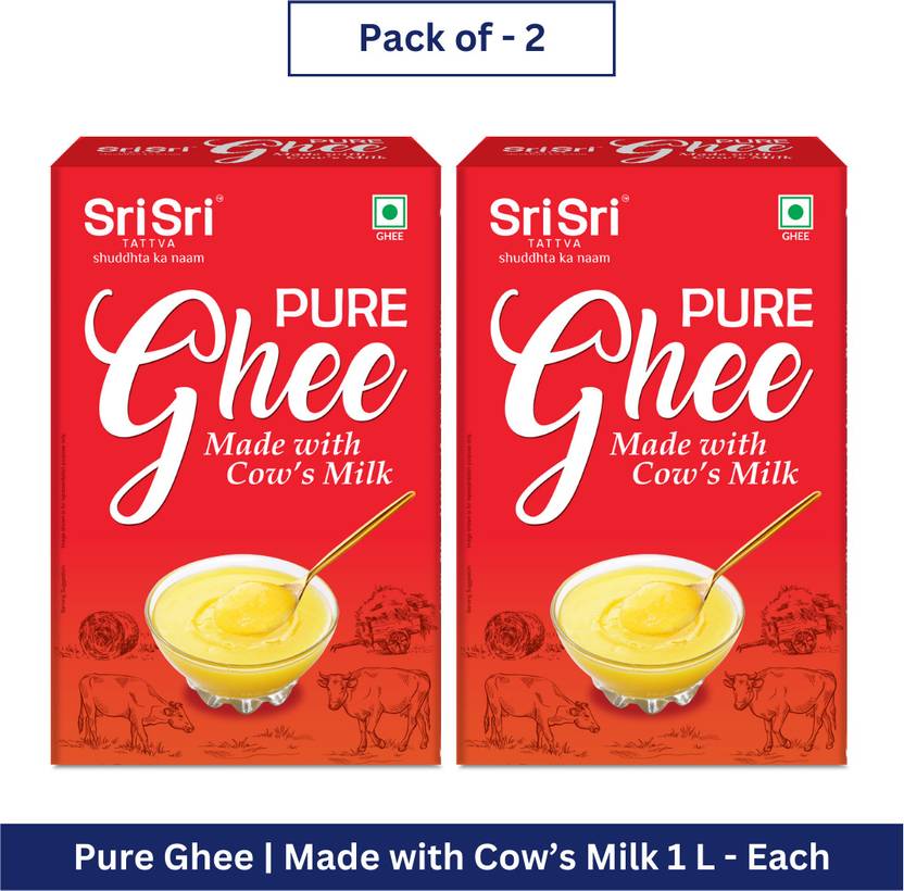 Sri Sri Tattva Pure Ghee | Made with Cow's Milk Ghee Box Price in India ...