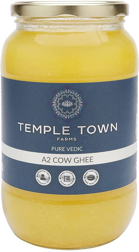 Temple Town Farms Organic Pure Vedic A2 Cow Ghee A2 Pure Desi Ghee 100 ...