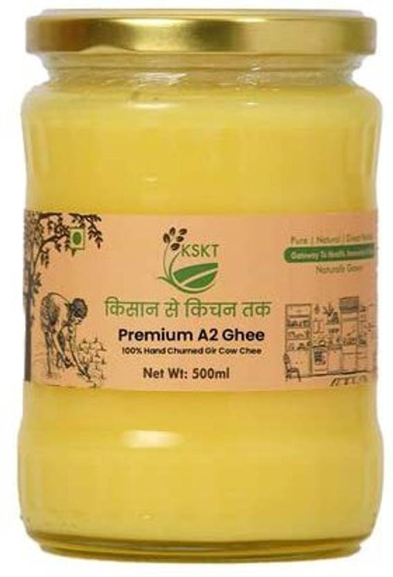 KSKT- Kisaan se kitchen tak Premium A2 Cow Ghee - Pure Ghee for Better ...