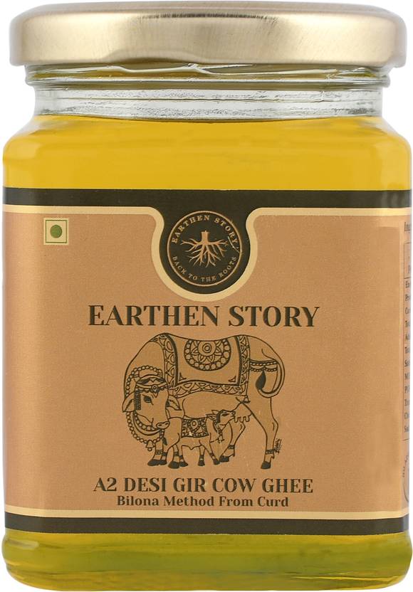 Earthen Story Premium A2 Desi Gir Cow Ghee | Bilona method from Curd | 100% Pure & Natural Ghee ...