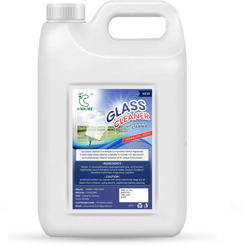 calicare GLASS CLEANING Liquid 5 L Price in India - Buy calicare GLASS ...