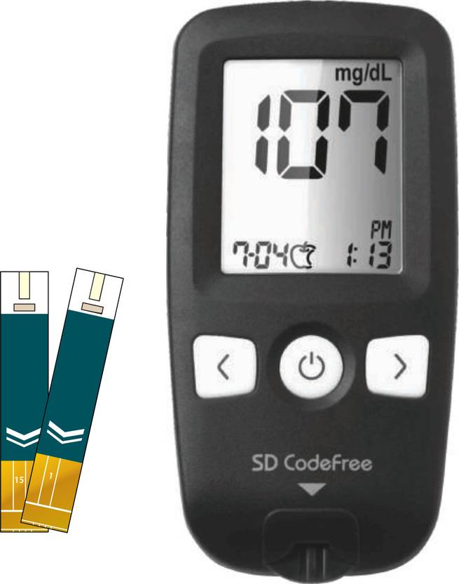 SD Codefree Blood Glucose Monitoring Machine with 100 Strips 100 ...