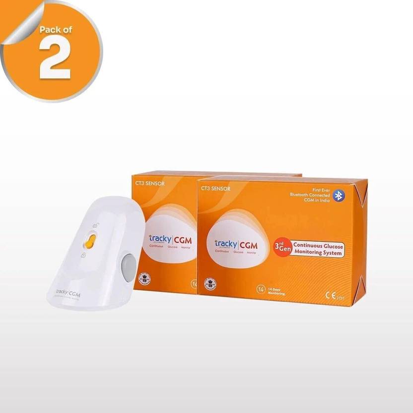 Tracky CGM Sensor For continuous glucose monitoring Pack of 2 ...
