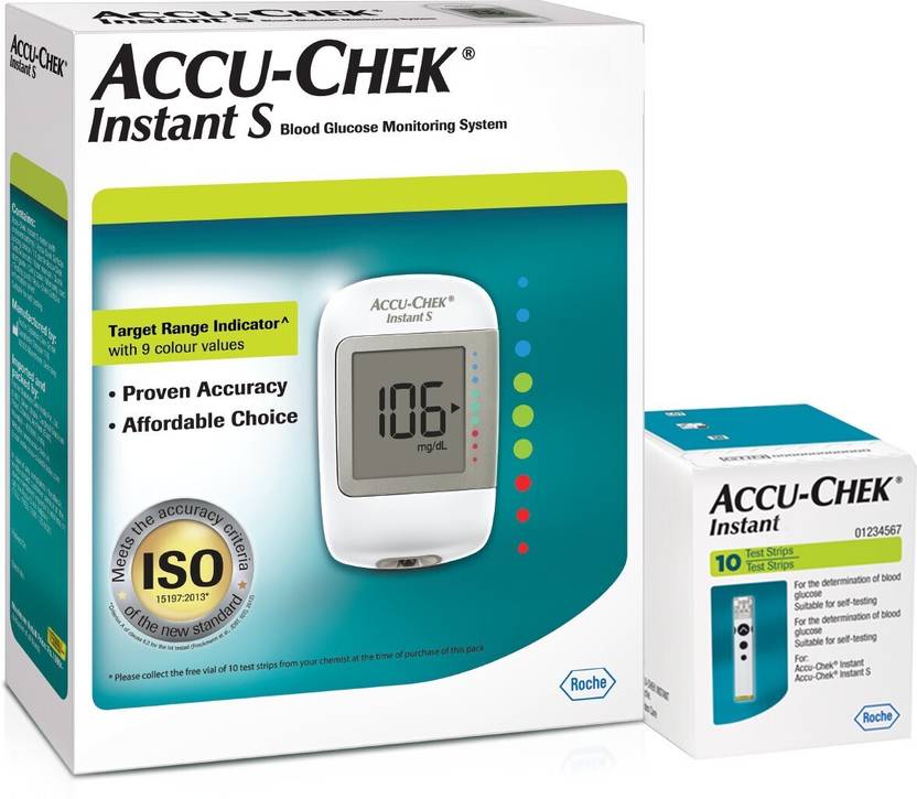 ACCU-CHEK Instant S Meter Glucometer Price in India - Buy ACCU-CHEK ...