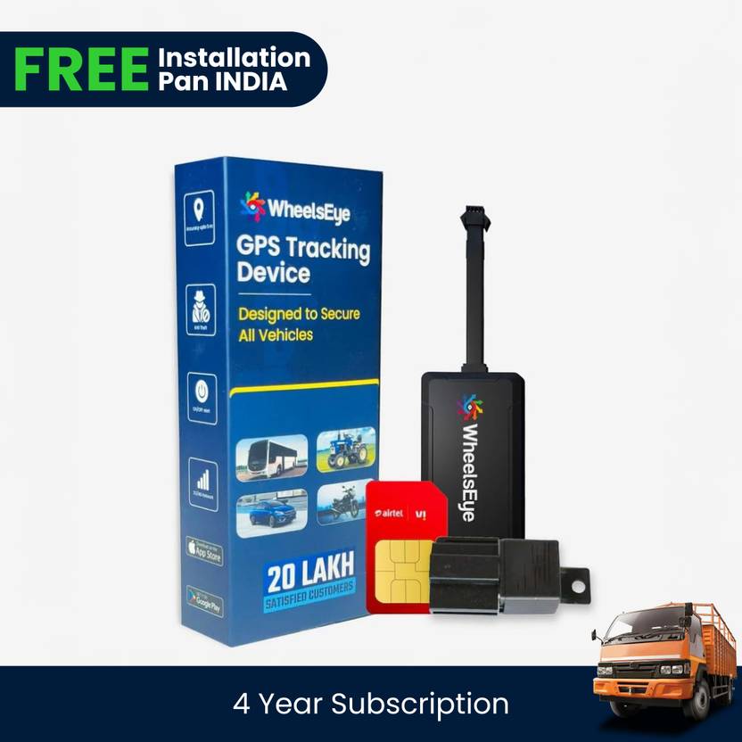 WheelsEye GPS Tracking Device for Truck Vehicles Live Tracking - 4 Year ...