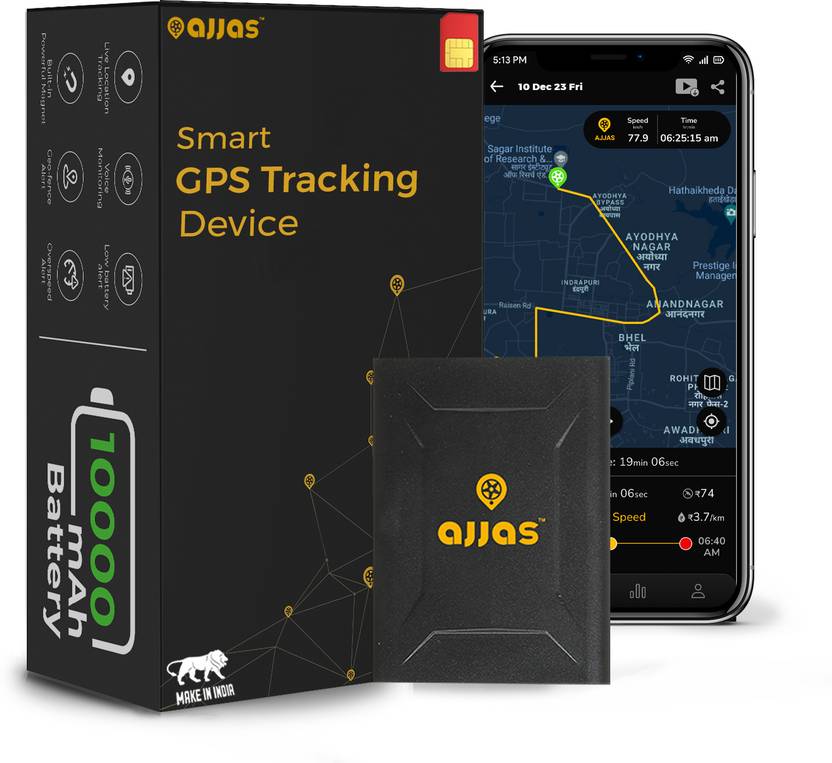 Ajjas Wireless GO tracker for Kids, Car/Bike, Bags with Voice ...