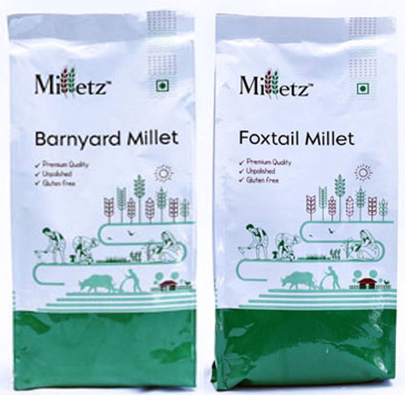 Milletz Millets Combo Barnyard Millet + Foxtail Millet (combo Pack of 2 ...