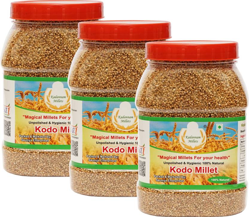 Kadannam Millets (Unpolish & Organic) Kodo Siridhanya Millet | 100% ...