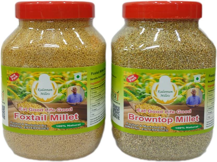 Kadannam Millets || Unpolished & Organic || Foxtail, Browntop Siridhanya Millet High Protein ...