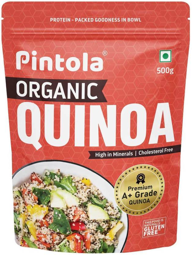 Pintola Organic Quinoa, High in Protein, Fibre, Minerals, Cholesterol ...