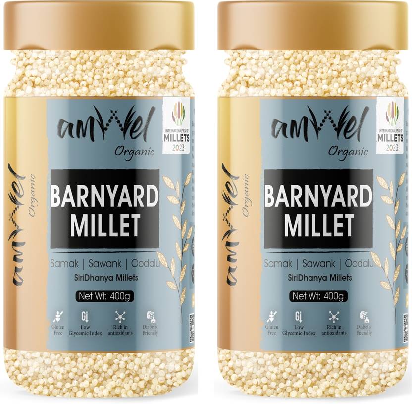 Amwel Organic Barnyard Millet | 400g x 2 pc | Siri Dhanya Millets ...