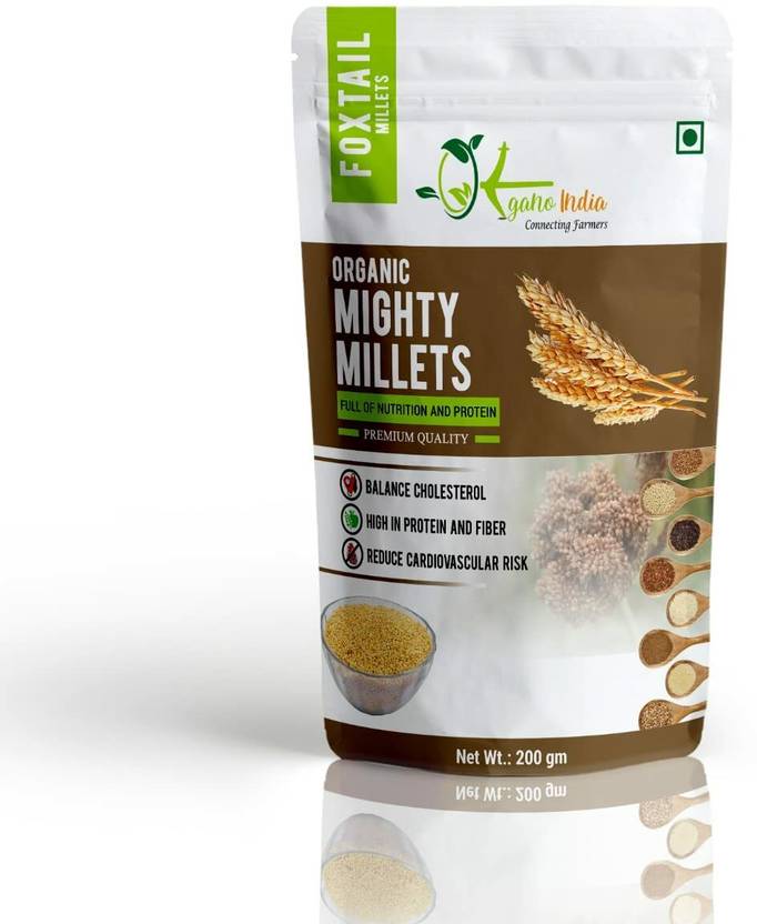 Organo India Foxtail Millets Grain Foxtail Millet Price in India - Buy ...