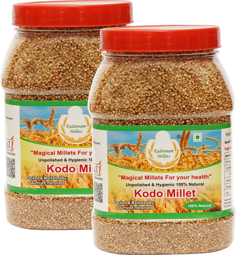 Kadannam Millets 2 kg Unpolished Kodo Millet, Kodon, Kodri, Natural ...