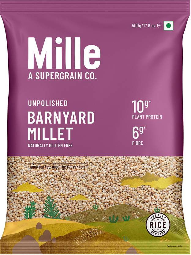 Millé: A Supergrain Co. Grains Barnyard Millet, Rice Replacement, 500 g ...
