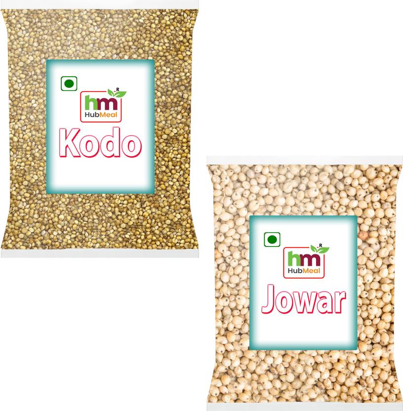 Hubmeal Combo Pack of 2 Millets 250g Each Packet |Kodo Brown + Jowar ...