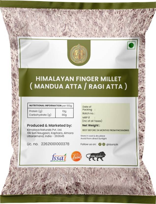 Iaura Himalayan Finger Millet / Mandua Atta / Ragi Atta - 1kg Ragi Price in India - Buy Iaura ...