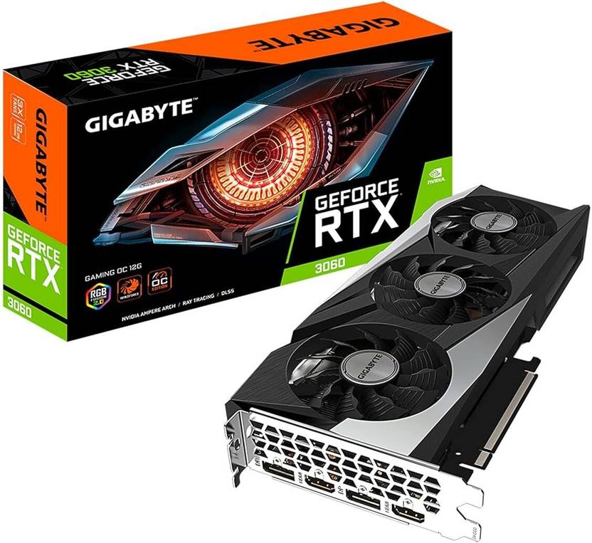 GIGABYTE RTX 3060 GAMING 0C GV-N3060GAMING OC-12GD GDDR6 12 GB NVIDIA ...