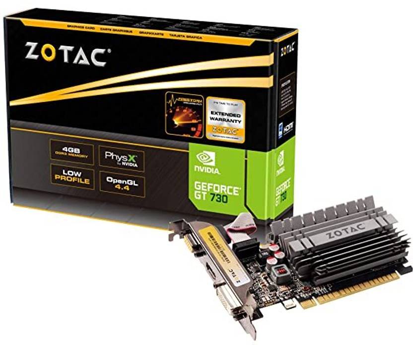 ZOTAC GeForce GT 730 4GB Zone Edition DDR3 4 GB NVIDIA Chipset 64 bit ...