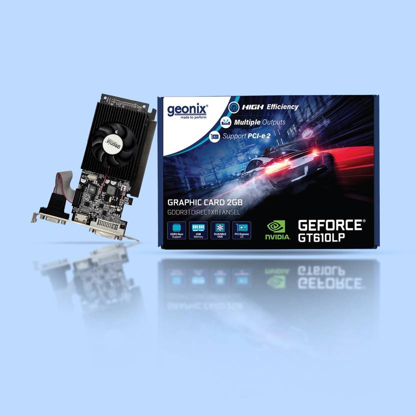 GEONIX GX GT610 2GB D3 DDR3 2 GB NVIDIA Chipset 64 bit 1000 MHz ...