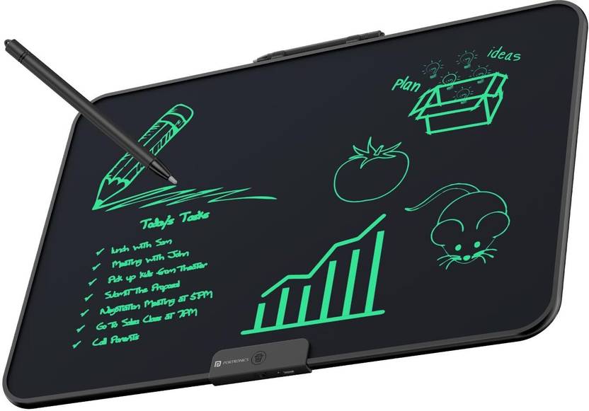 Portronics Ruffpad 22 LCD Writing Pad, 22 Inches Screen, For Drawing ...
