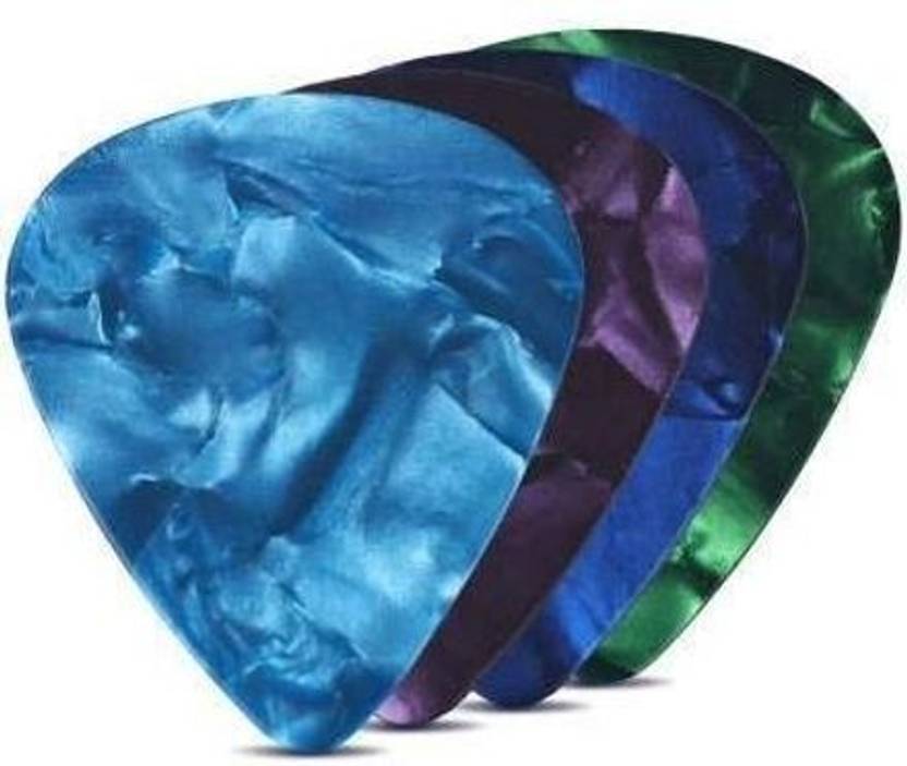 AXRON Multicolor Picks for Guitar, 0.46 mm (Pack of 4) Guitar Pick ...