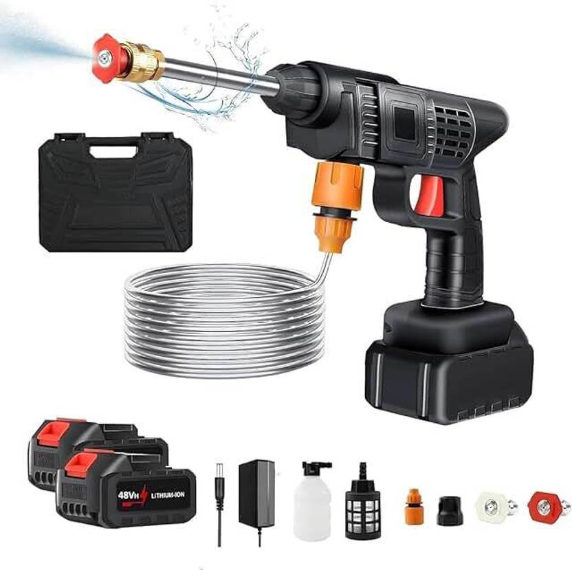 XLENTAG High Pressure Water Gun for Car Wash Bike Washing Cleaning(Double_Battery) Gun - XLENTAG ...