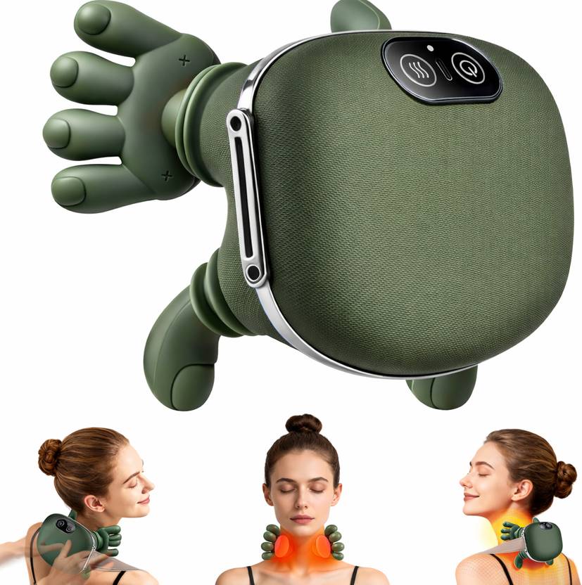 Syshri Electric Shiatsu Neck Shoulder Massager Heat 4D Kneading - Price ...