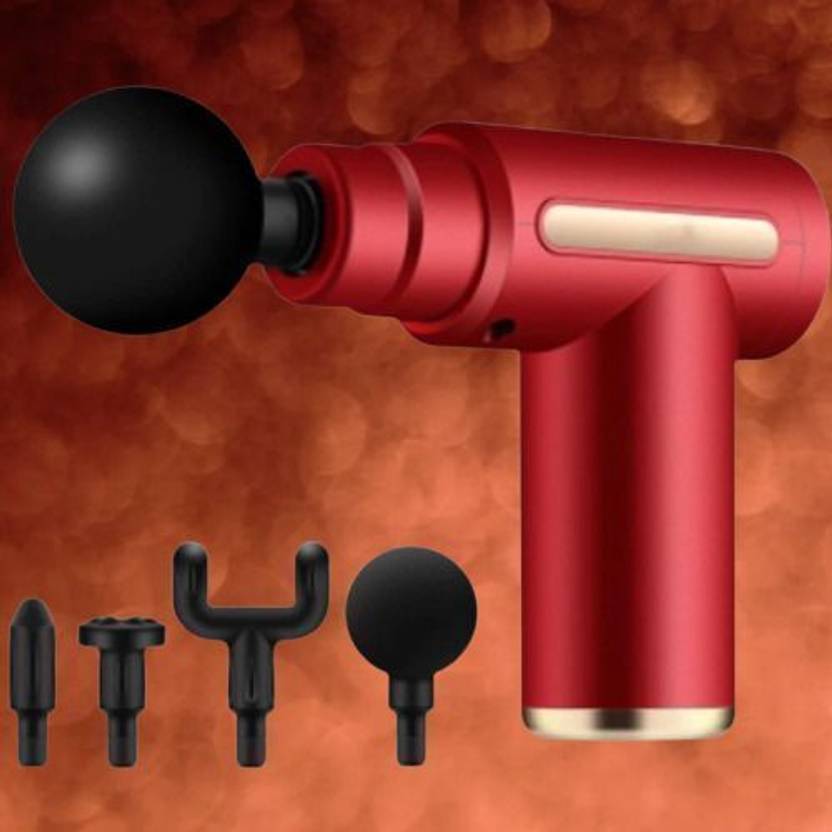 Maabutbhavni Portable Mini Massage Gun with 4 Heads Quiet Motor Muscle ...