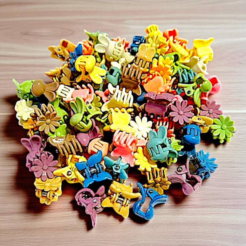 Freebies Womenâ€™s Mini Hair Clips Set Pack of 50 Pieces Hair Clip ...