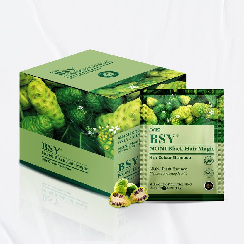 BSY Noni Black Hair Magic 12ml x 05 Sachets , Black , Black - Price in ...
