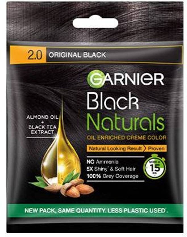 GARNIER Black Naturals Hair Color, Shade-2 Original Black 20ml+20g , ORIGINAL BLACK-2 - Price in ...