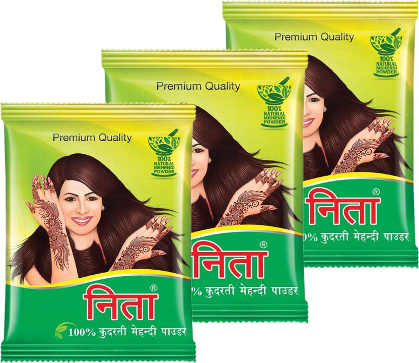 Neeta Natural Mehendi Henna Powder for Hair Colour & Mehndi Design 100 ...