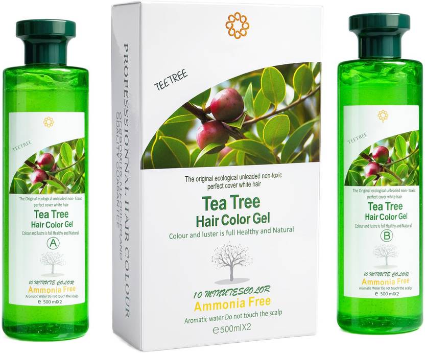 Scheibe Tea Tree Ammonia Free Hair Color Gel , Black - Price in India ...