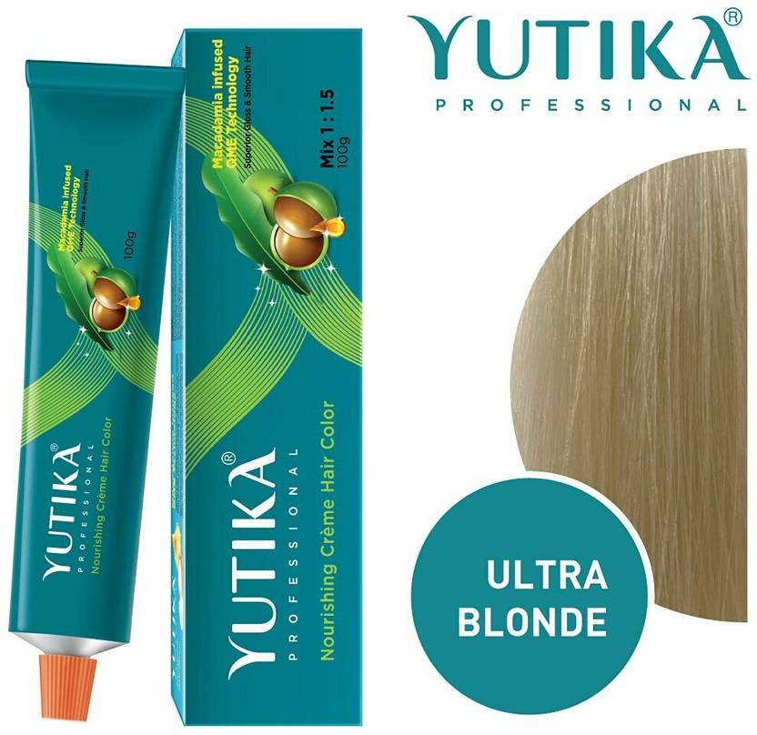 Yutika Professional Rich Creme Hair Colour Ultra Blonde (Pack OF 1 ...
