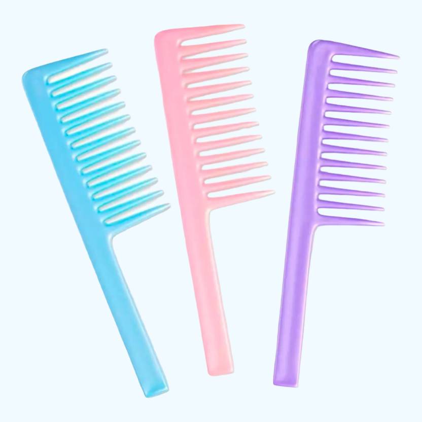 Yolin Wide Tooth Plastic Comb for Easy Hair Detangling in the Shower ...