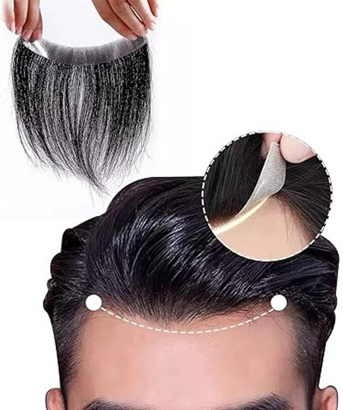 ABNITIO Men's Front line Natural Forehead Men Frontal/line piece Hair ...